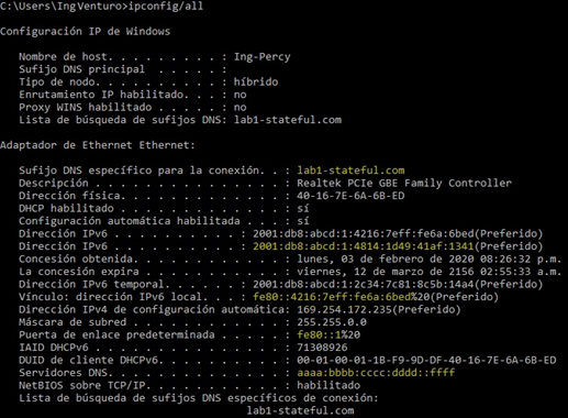 Analyzing DHCPv6 Stateful and Stateless