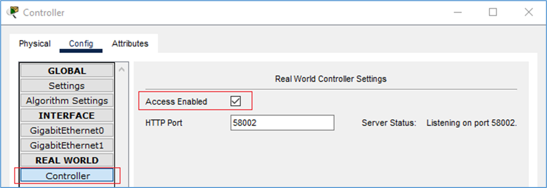 Network Controller in Cisco Packet Tracer: Starting the Centralized ...