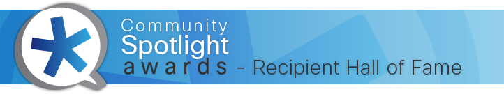 Community Spotlight Award Recipients - Hall of Fame