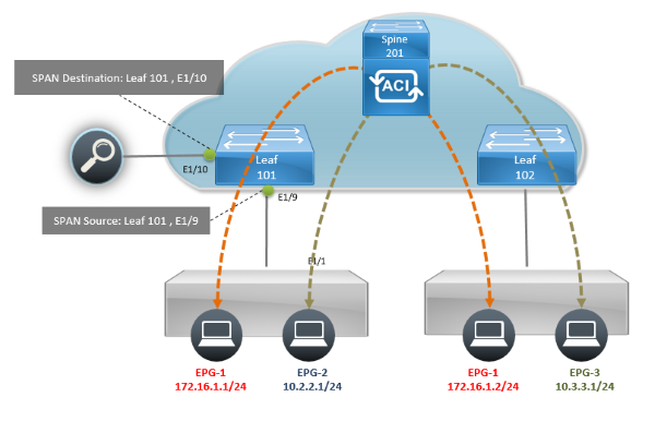 SPAN 機能の基本設定と動作概要