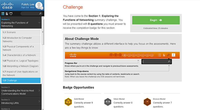 Cisco E-Learning for CCNA Routing and Switching for Demo