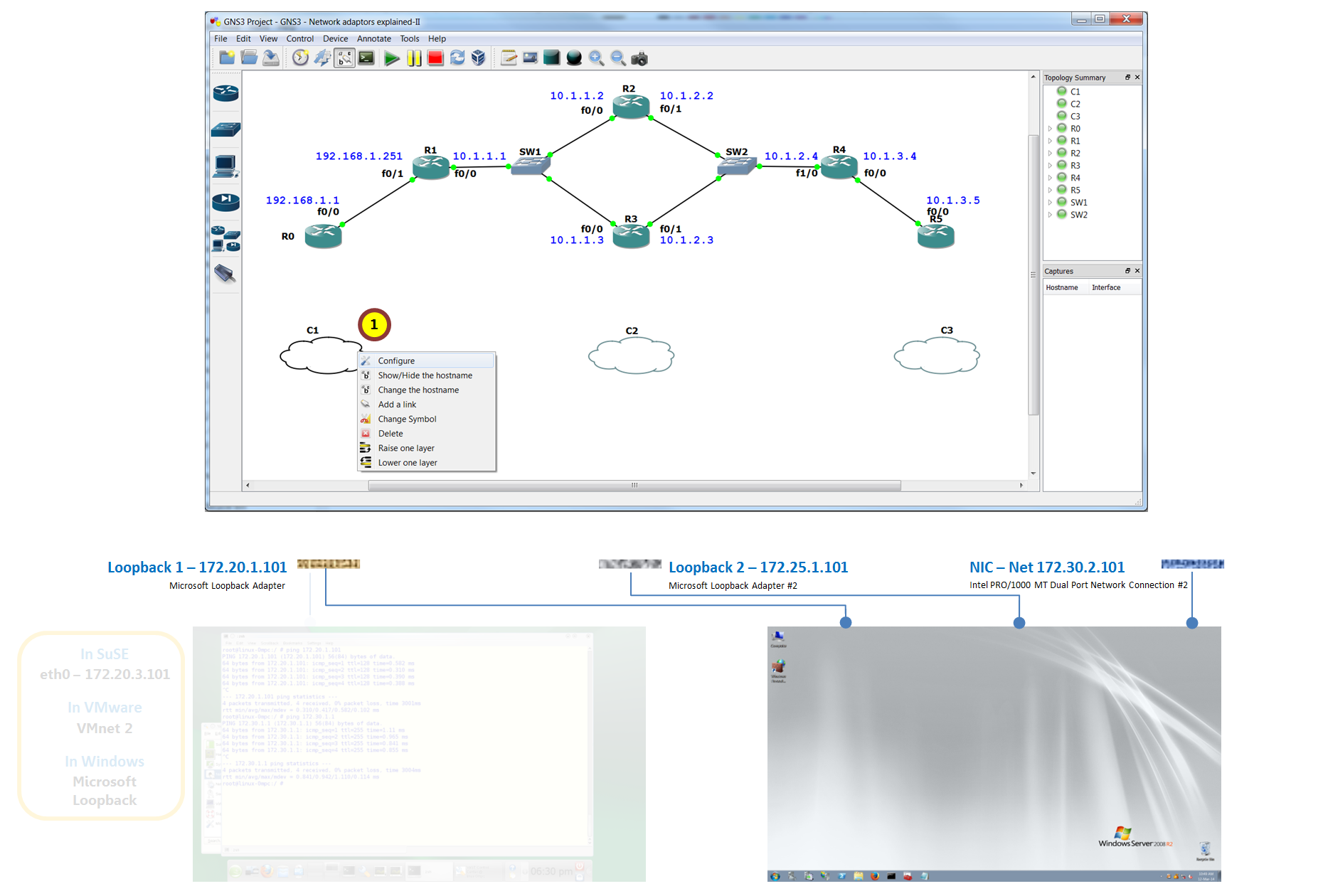 Additional Technologies: Part 7 of 8 - Connecting GNS3 Routers to ...