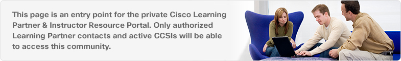 Cisco Learning Partner and Instructor Resource Portal