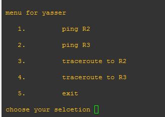 Creating Menu in Cisco Routers