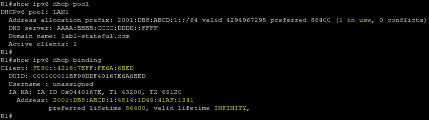 Analizando DHCPv6 con estado y sin estado