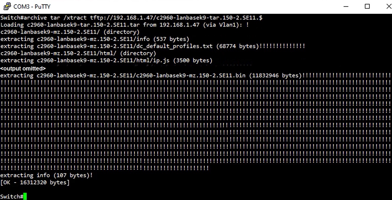 Actualizando IOS de Switch Cisco 2960