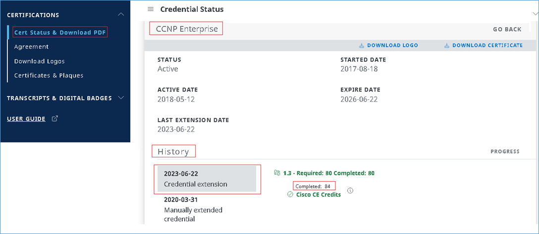 Experience in Cisco Recertification using CE credits
