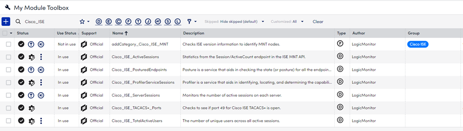 Cisco ISE Integration with LogicMonitor