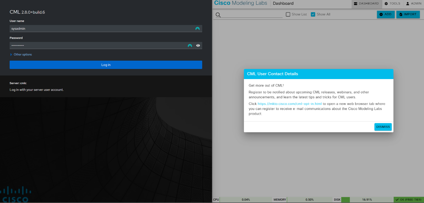 CML Free tier Installation (Proxmox Hypervisor)